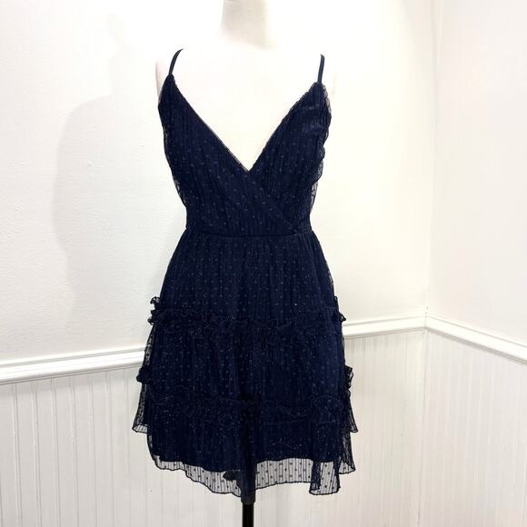Speechless | Dresses | Speechless Size 5 Mini Dress Navy Tulle Sparkle ...